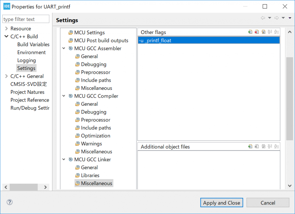 STM32CubeIDE printf float 
