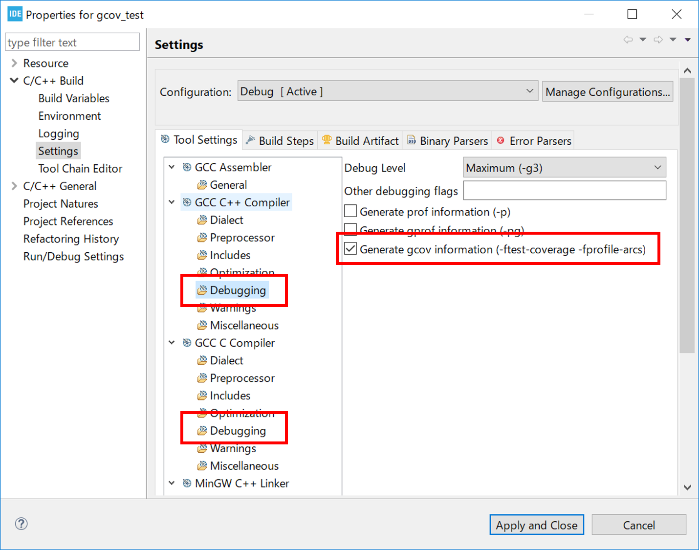 【Eclipse+gcov】C/C++のコードカバレッジを計測する方法を丁寧に解説 – ゆっきぶろぐ
